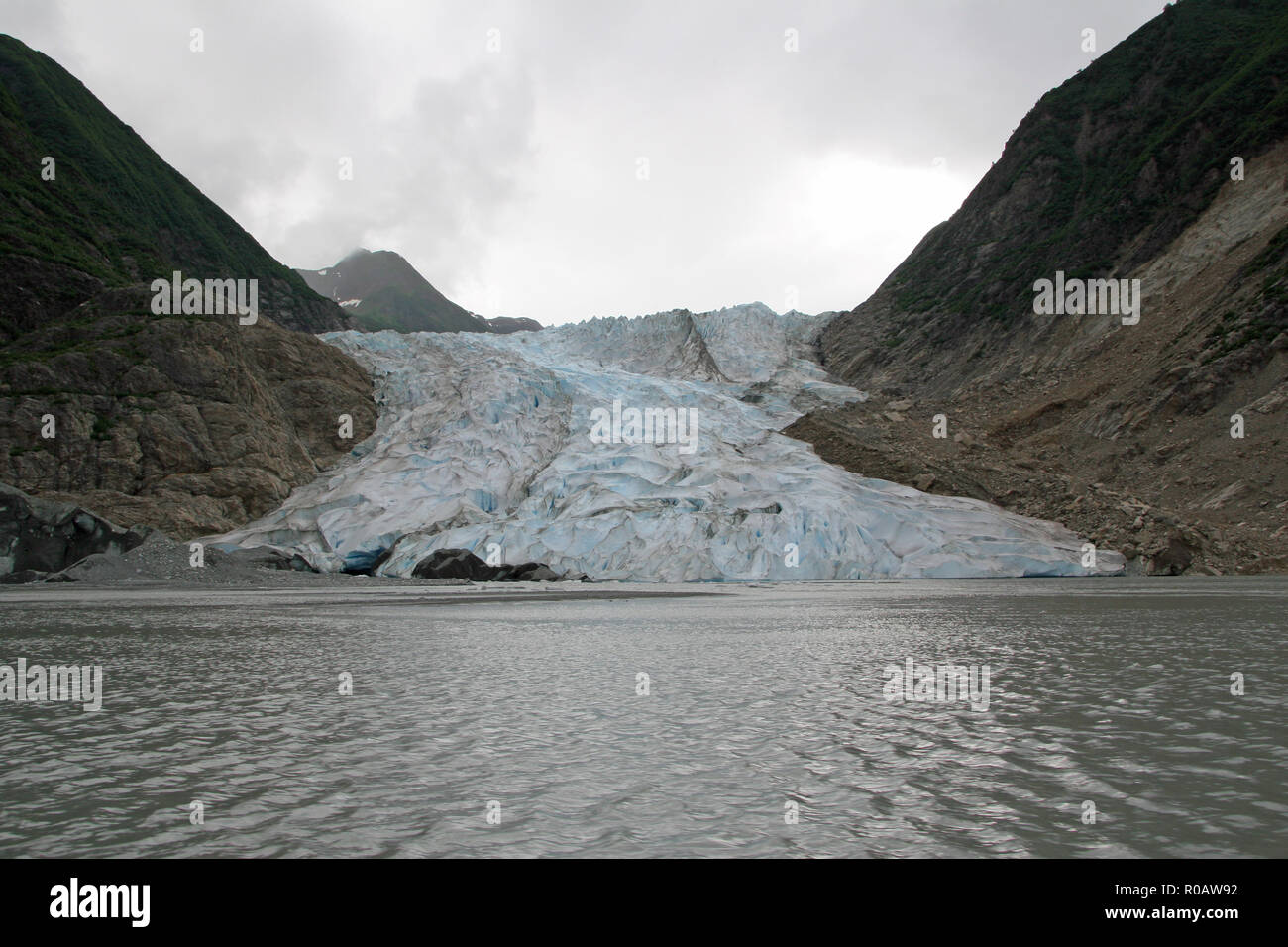 Alaska's Davidson Glacier on an overcast summer day Stock Photo - Alamy
