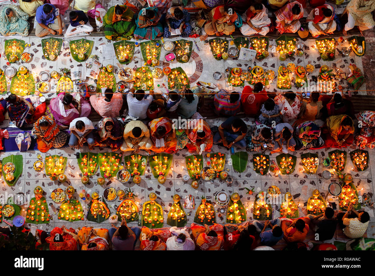 Loknath devotees light lamps and burn incense sticks while performing ...