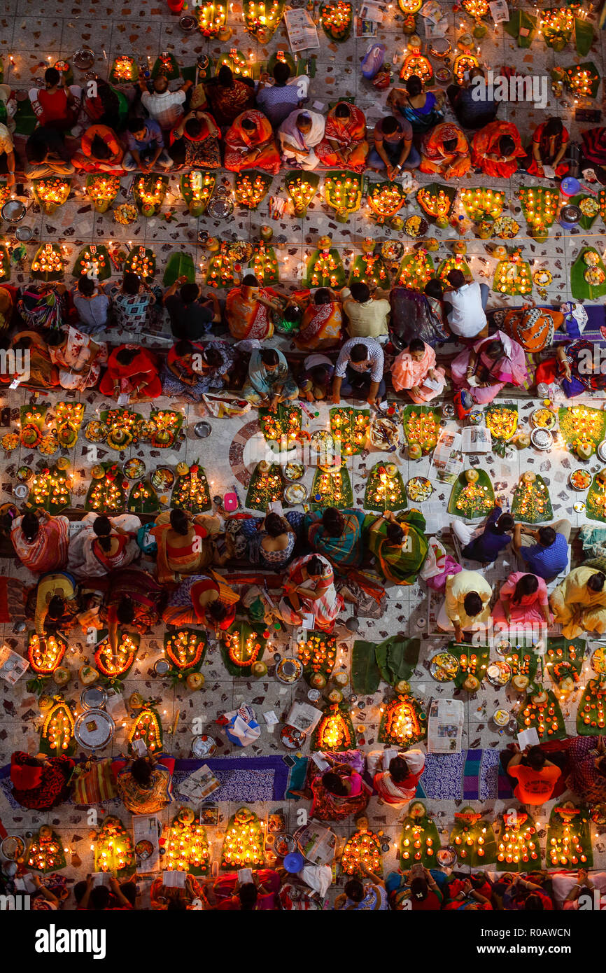 Loknath devotees light lamps and burn incense sticks while performing ...