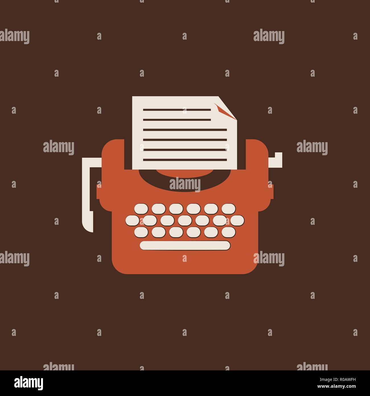 Typewriting page Stock Vector Images - Alamy