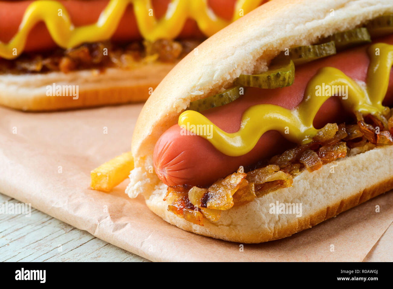 Traditional hot dogs Stock Photo - Alamy