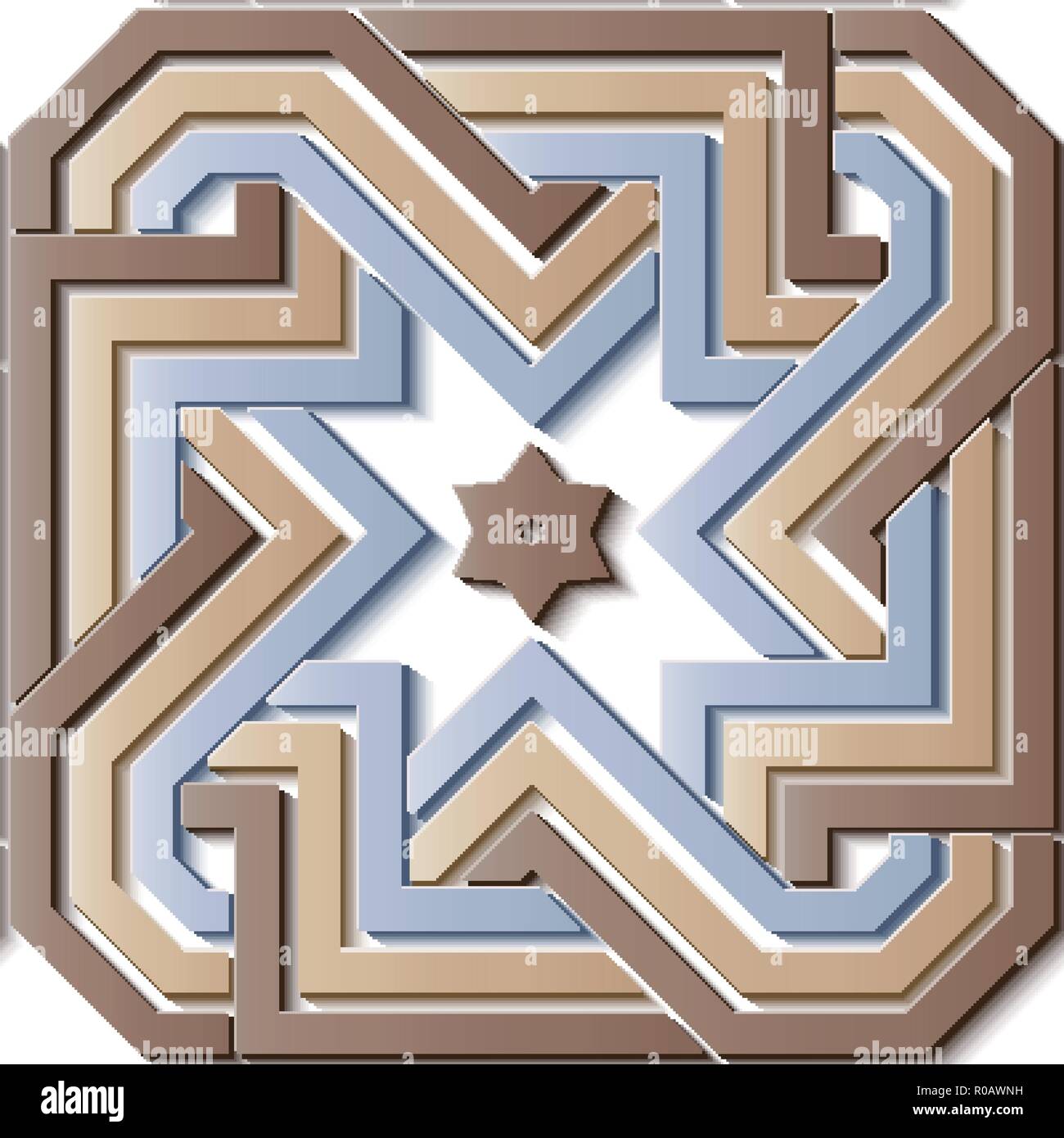 Seamless relief sculpture decoration retro pattern spiral vortex cross ...