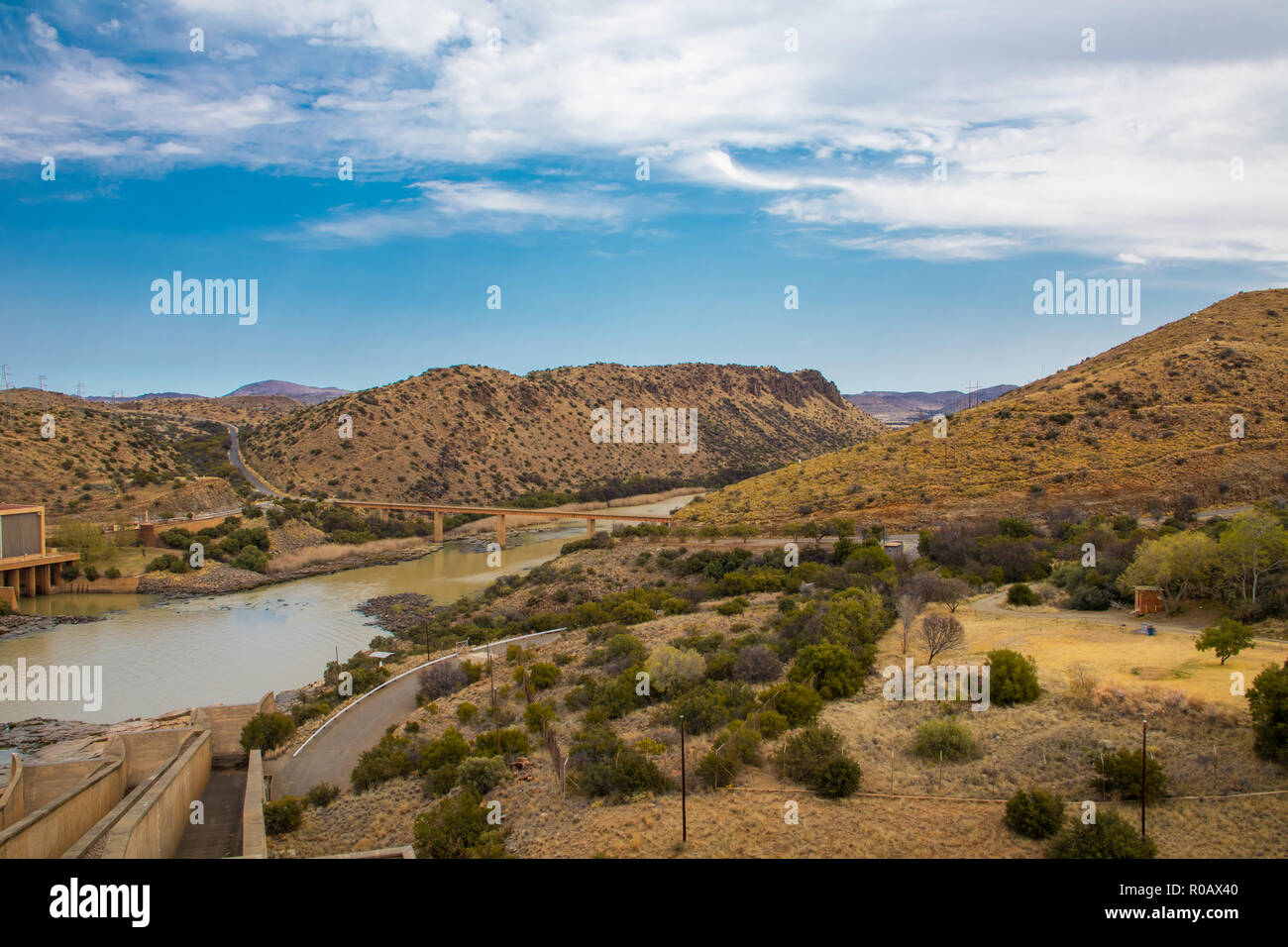 Gariep dam on the orange river in South Africa Stock Photo - Alamy
