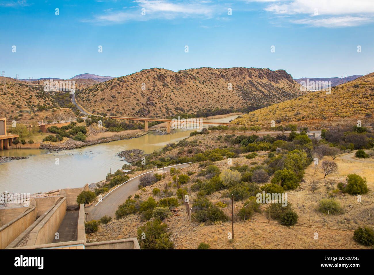 Gariep dam on the orange river in South Africa Stock Photo - Alamy