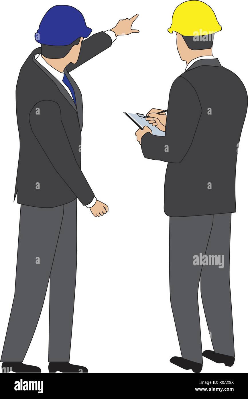 Engineer project manager Stock Vector Images - Alamy