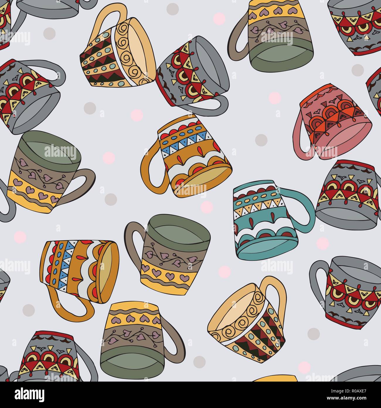 Retro tea party Stock Vector Images - Alamy