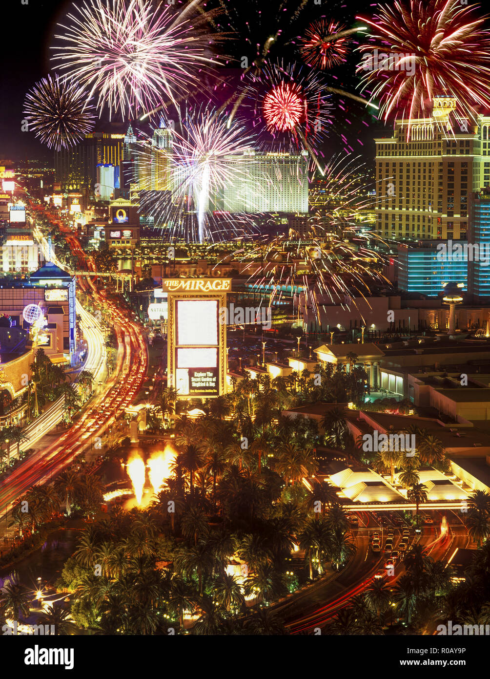 1998 HISTORICAL HOTELS CASINOS THE STRIP LAS VEGAS NEVADA USA Stock ...