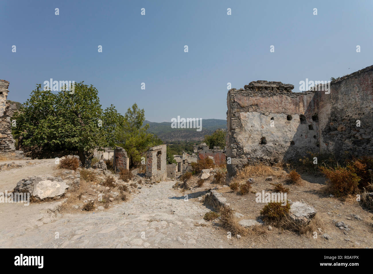Ghost Village of Kayakoy Stock Photo - Alamy