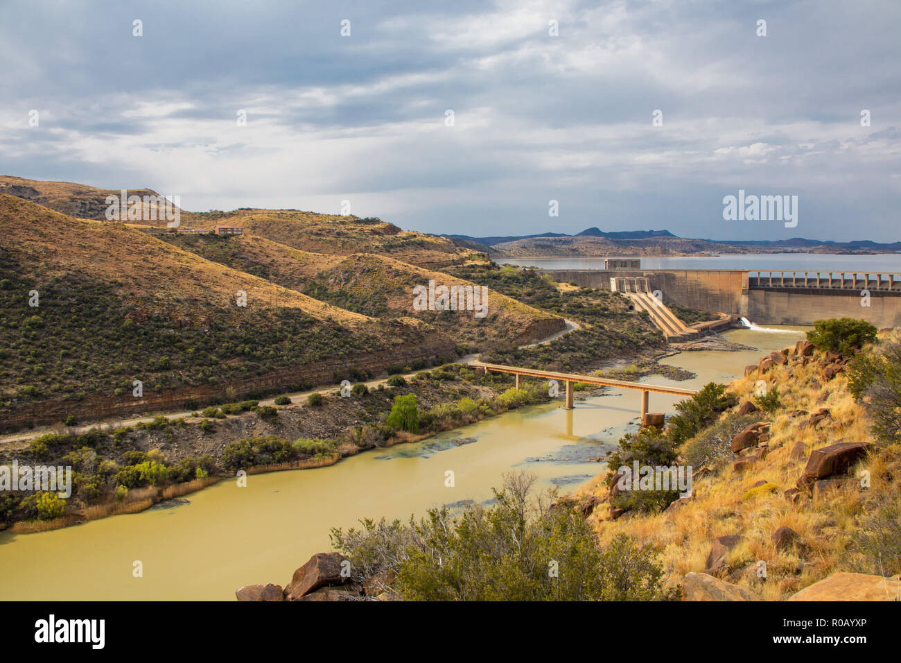 Gariep dam on the Orange river in South Africa Stock Photo - Alamy