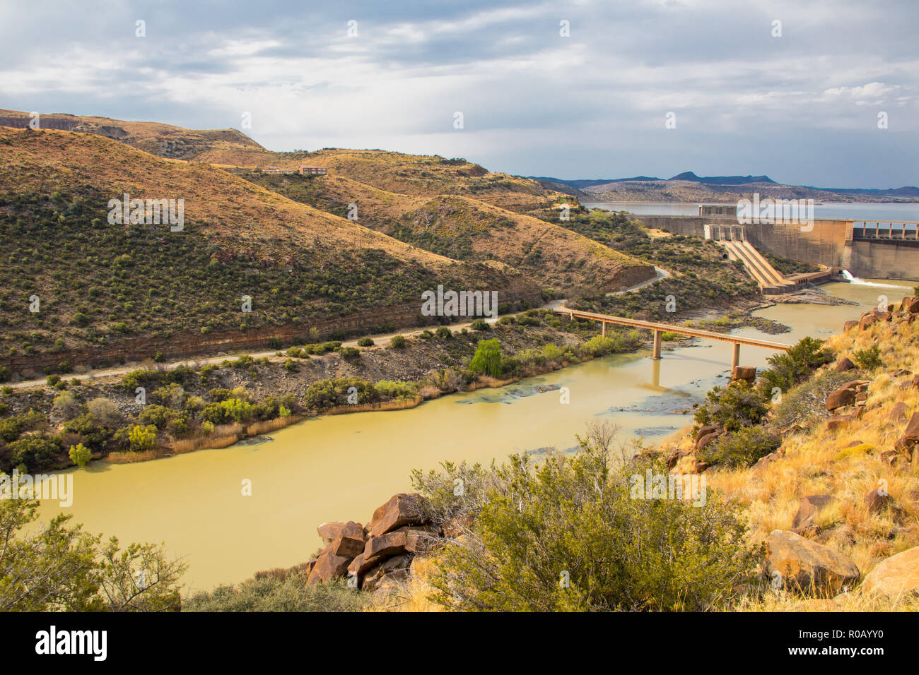 Gariep dam on the Orange river in South Africa Stock Photo - Alamy