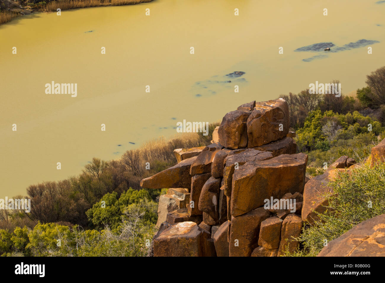 Gariep dam on the Orange river in South Africa Stock Photo - Alamy