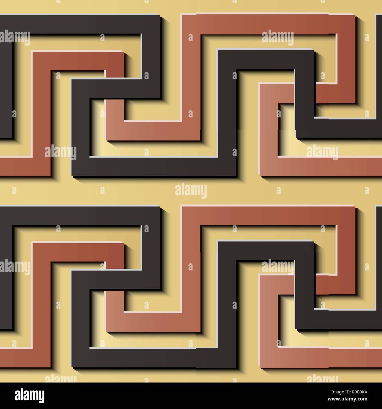 Seamless relief sculpture decoration retro pattern spiral vortex cross ...