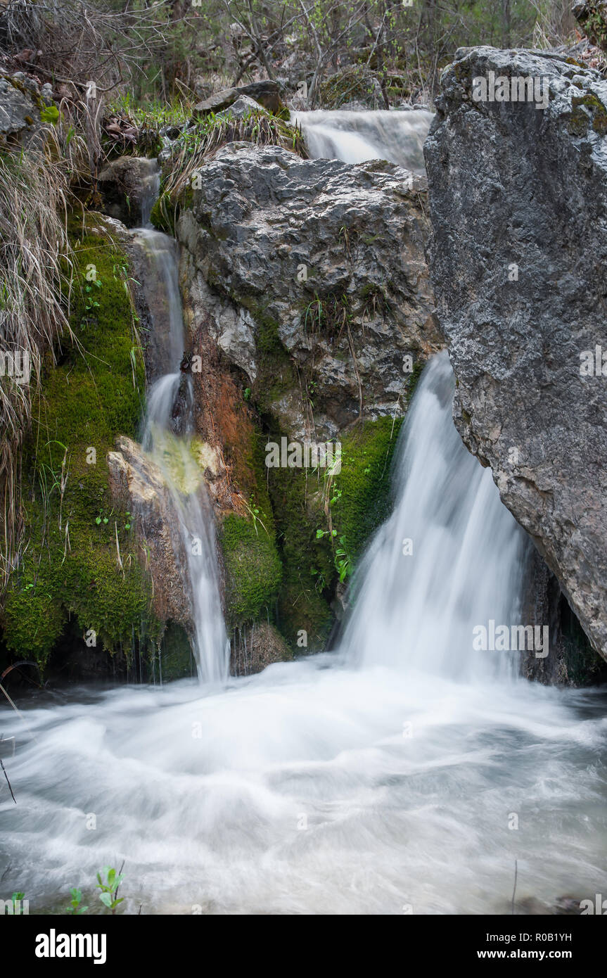mountain waterfall in the reen dense forest, Turkey Stock Photo - Alamy