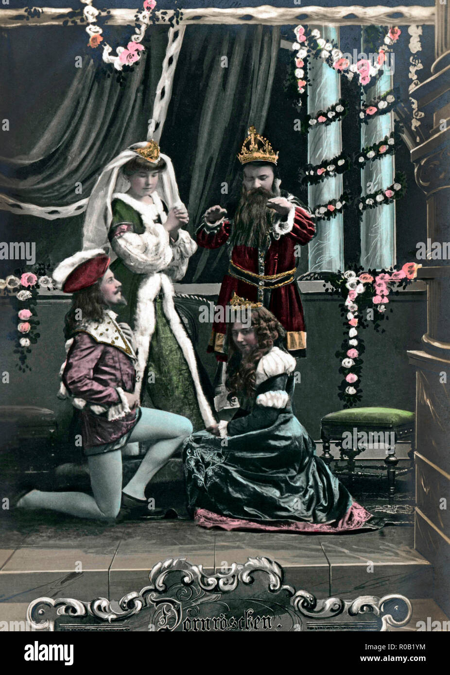 Stage, fairy tale Sleeping Beauty, 1910s, Germany Stock Photo - Alamy