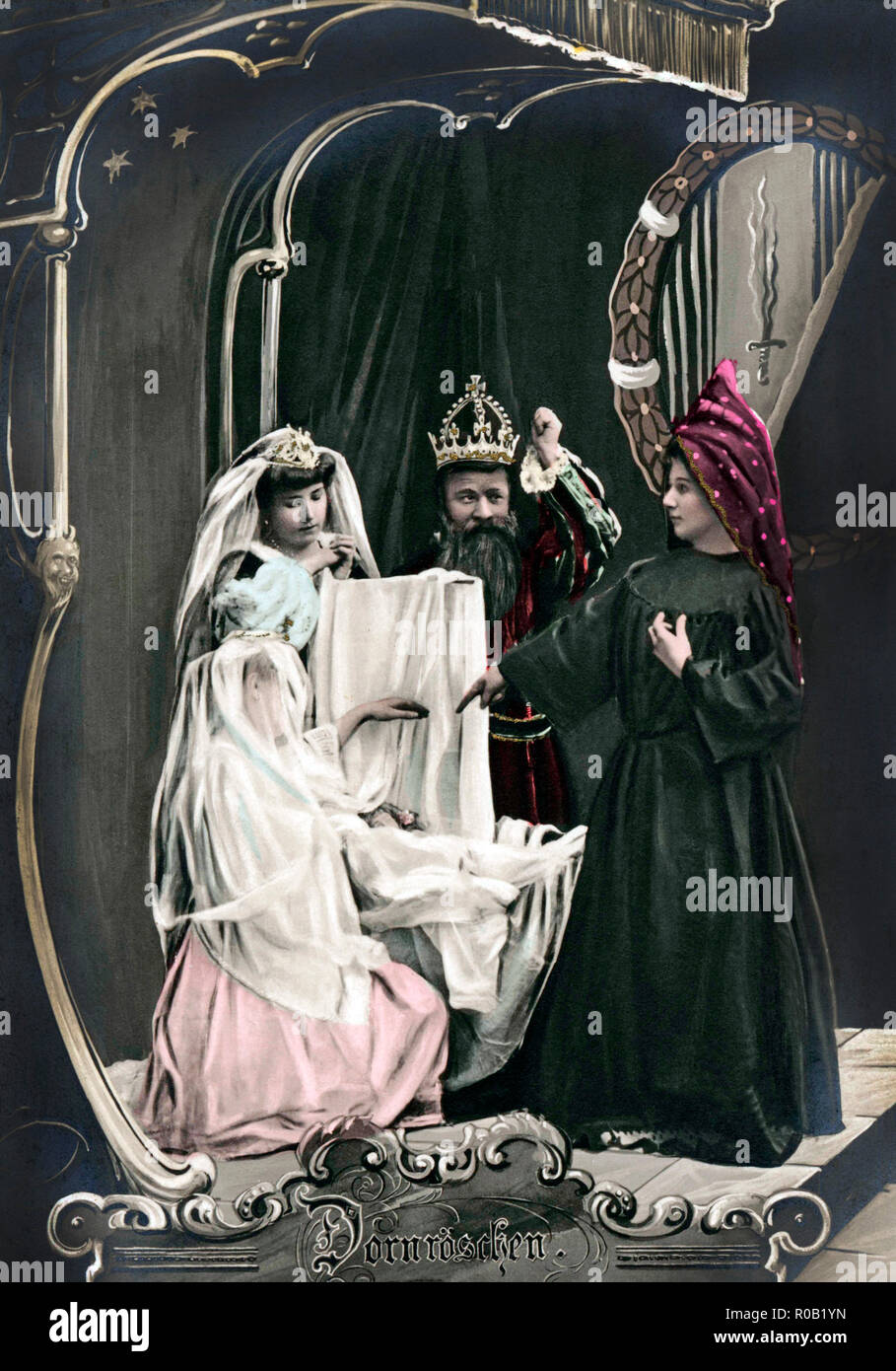 Stage, fairy tale Sleeping Beauty, 1910s, Germany Stock Photo - Alamy