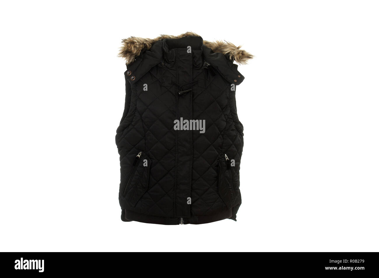 ladies vest isolated on white background Stock Photo - Alamy