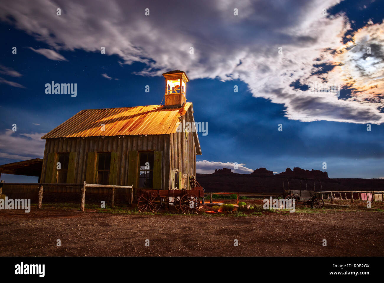Old West Scenery With Wagon High Resolution Stock Photography and ...