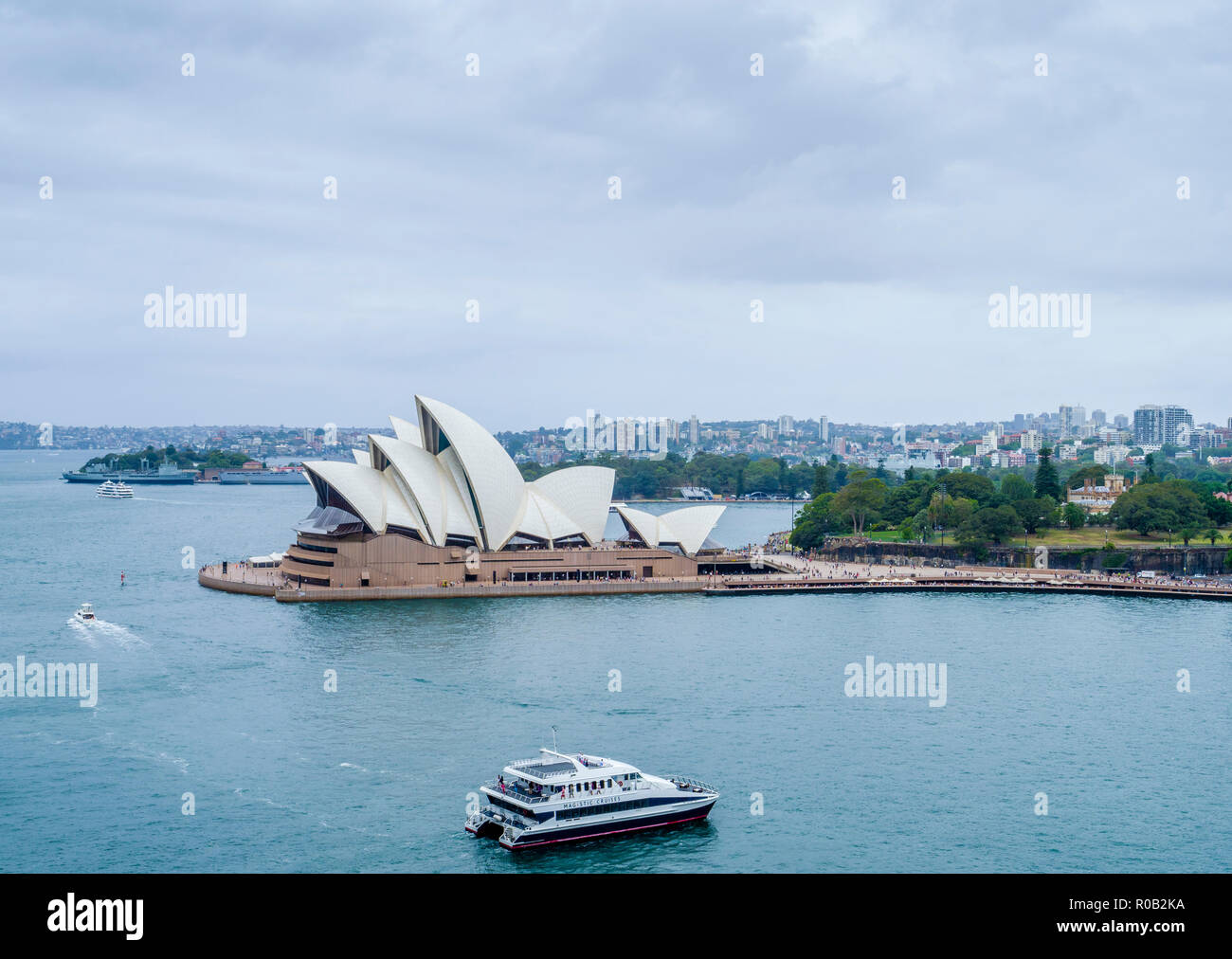 Iconic landmark Sydney Opera House on Sydney Harbour, Sydney, New South ...