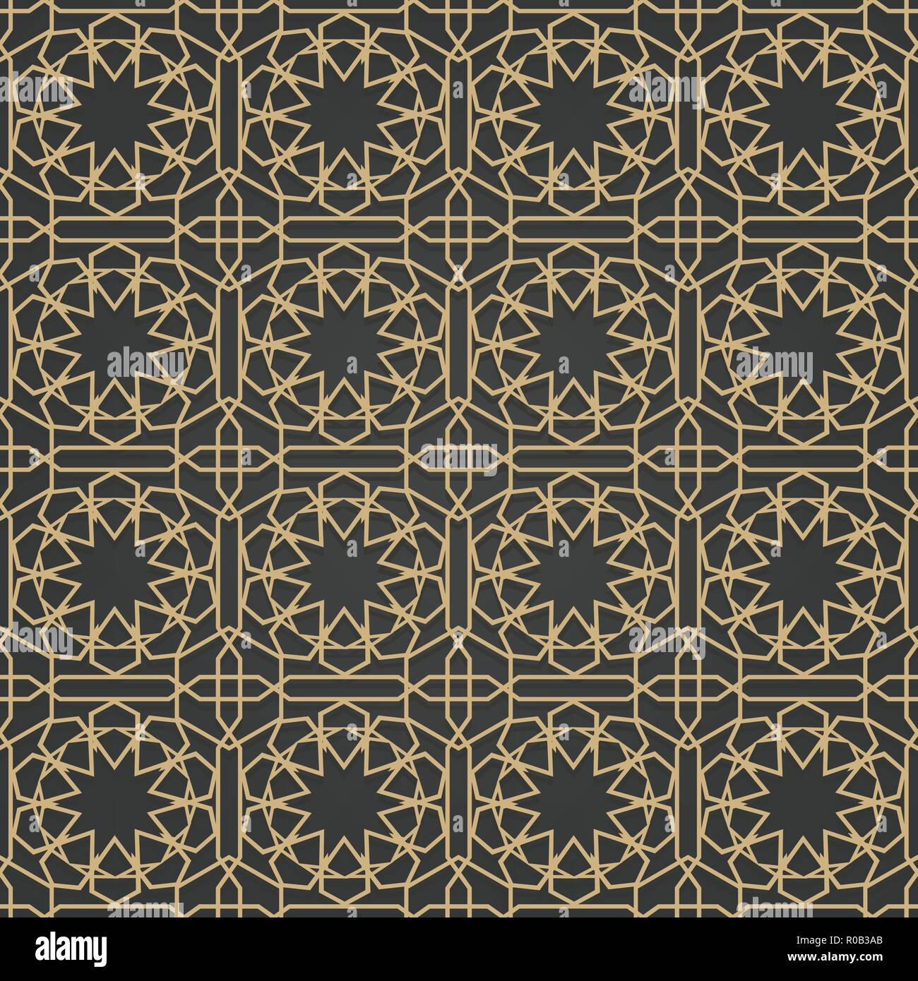 Arabesque pattern square background vector design, inclusive of pattern ...
