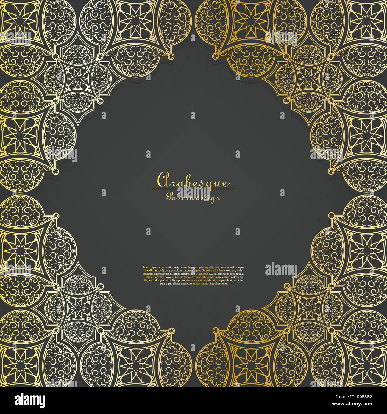 Arabesque pattern floral concept background template vector design ...