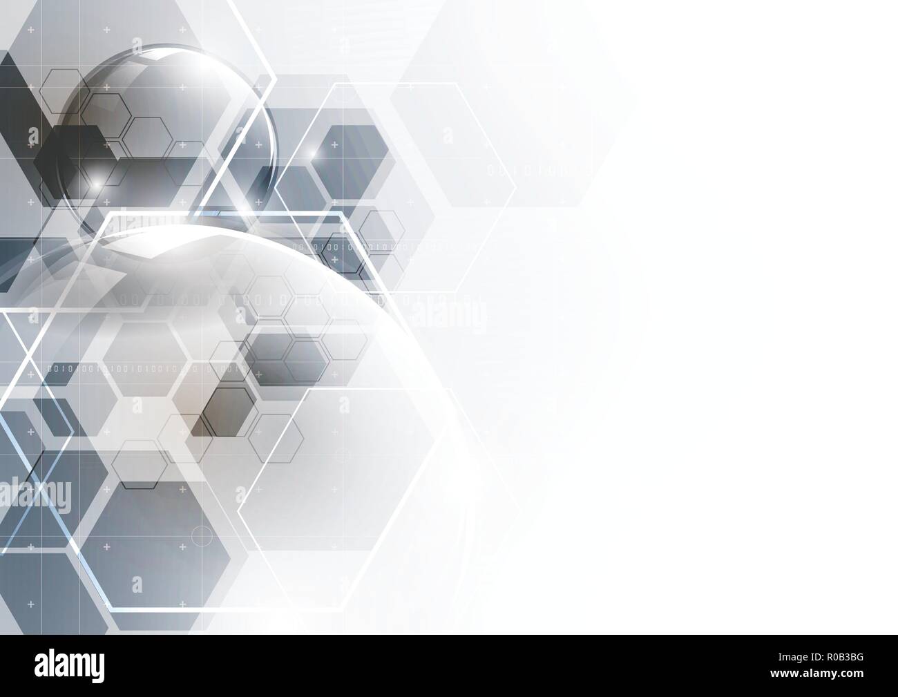 Technological firewall system hexagonal abstract background vector design Stock Vector Image ...