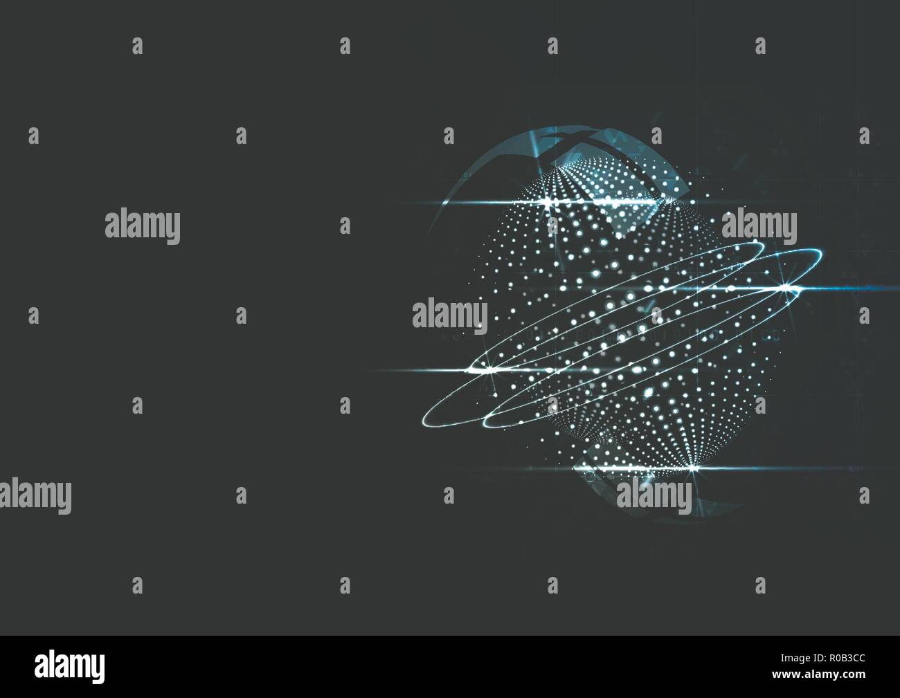 Technological global system abstract background vector design Stock ...