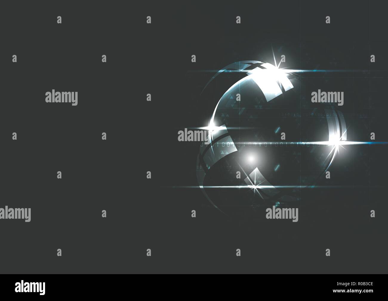 Technological intellectual system abstract background vector design ...