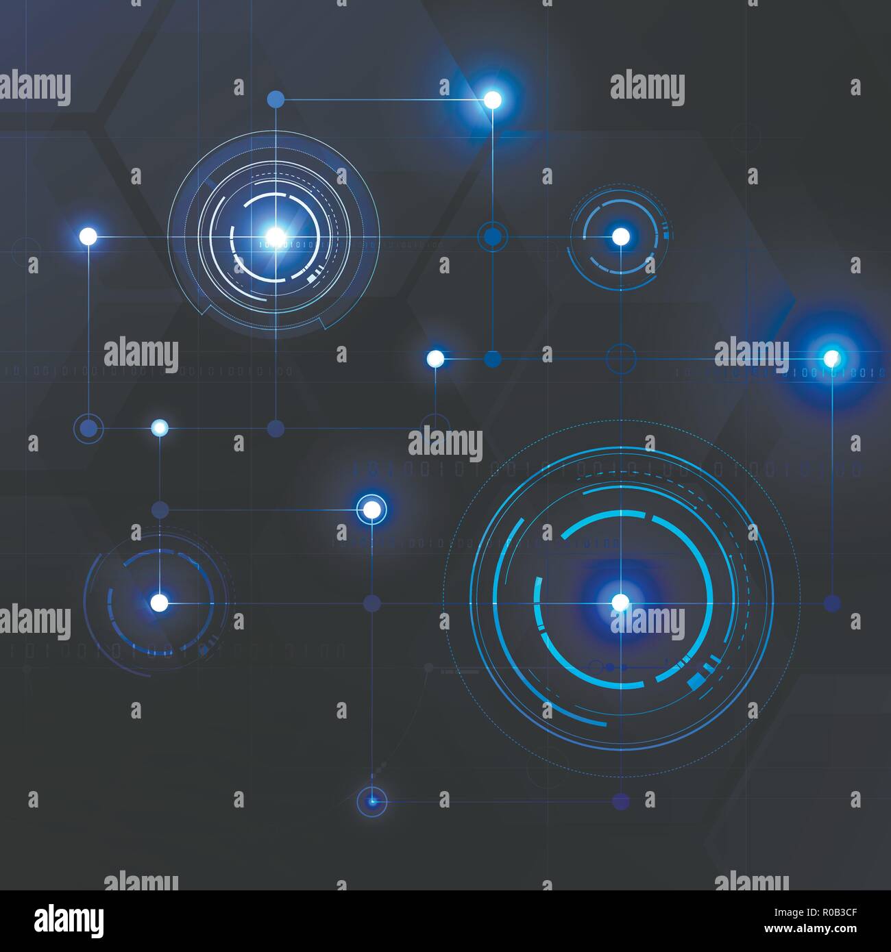 Technological intelligent circuit abstract background vector design Stock Vector Image & Art - Alamy