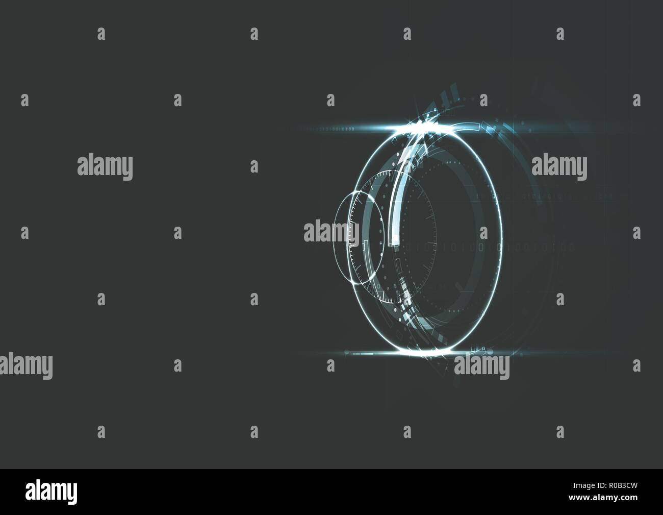 Technological security scan system abstract background vector design ...