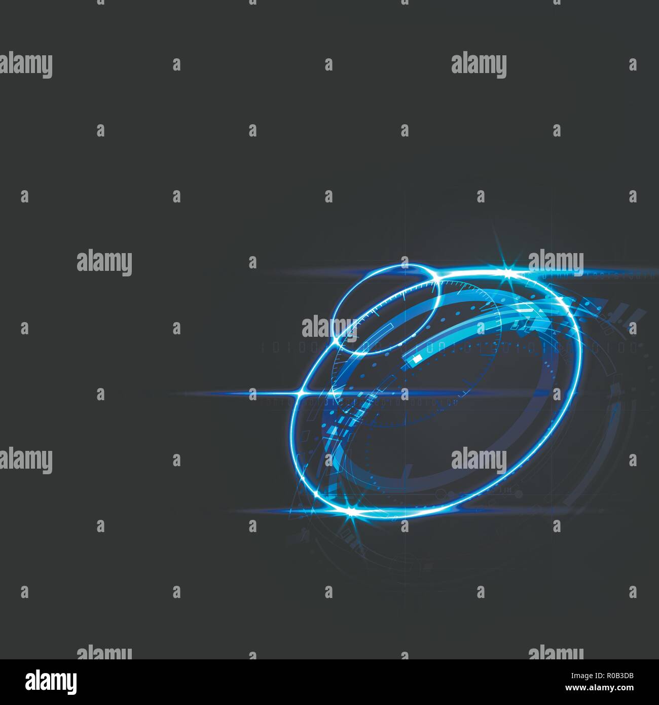 Technological security scanning system abstract background vector ...