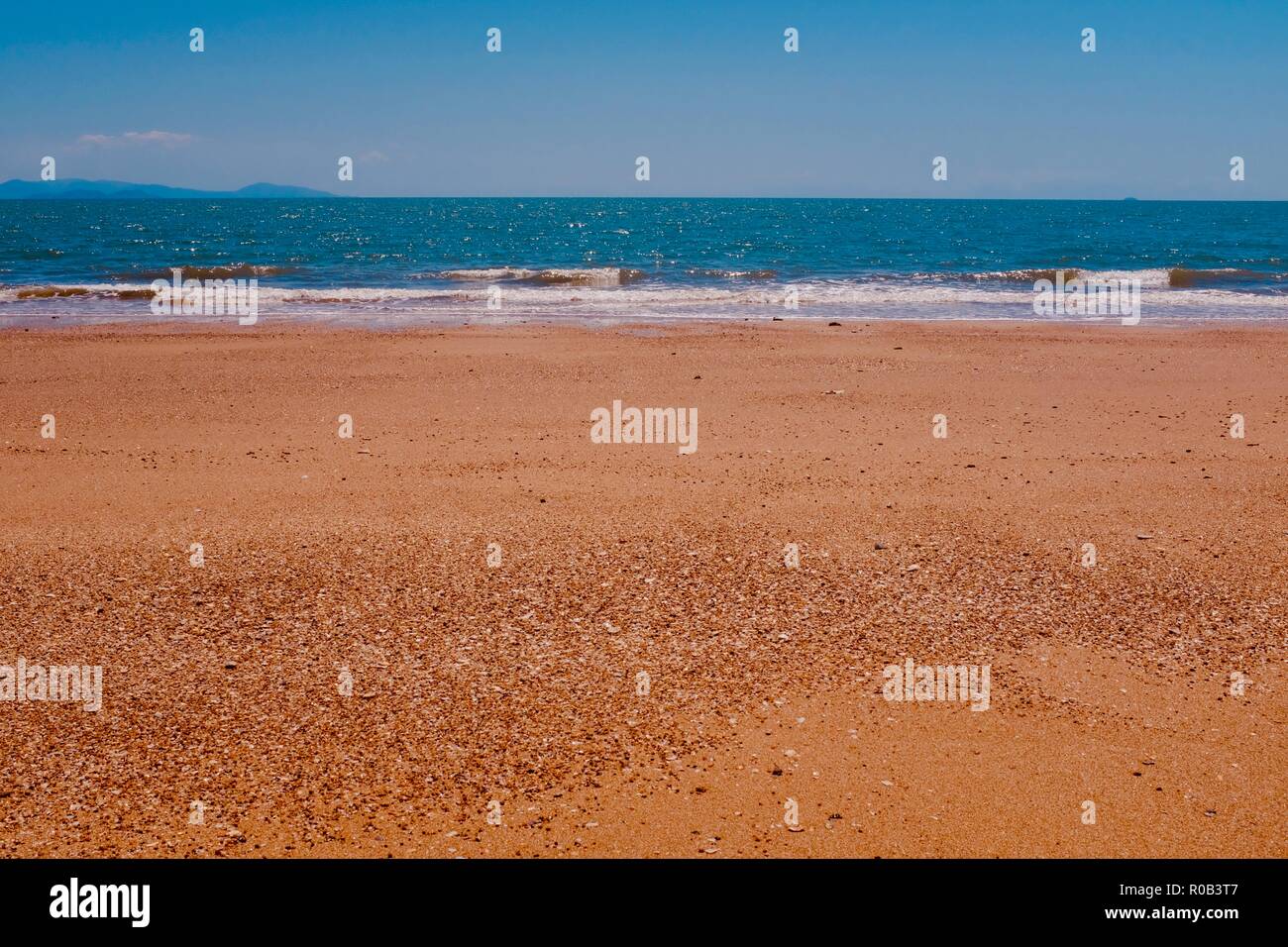 A wide open beach with a feeling of freedom, Balgal beach, QLD ...