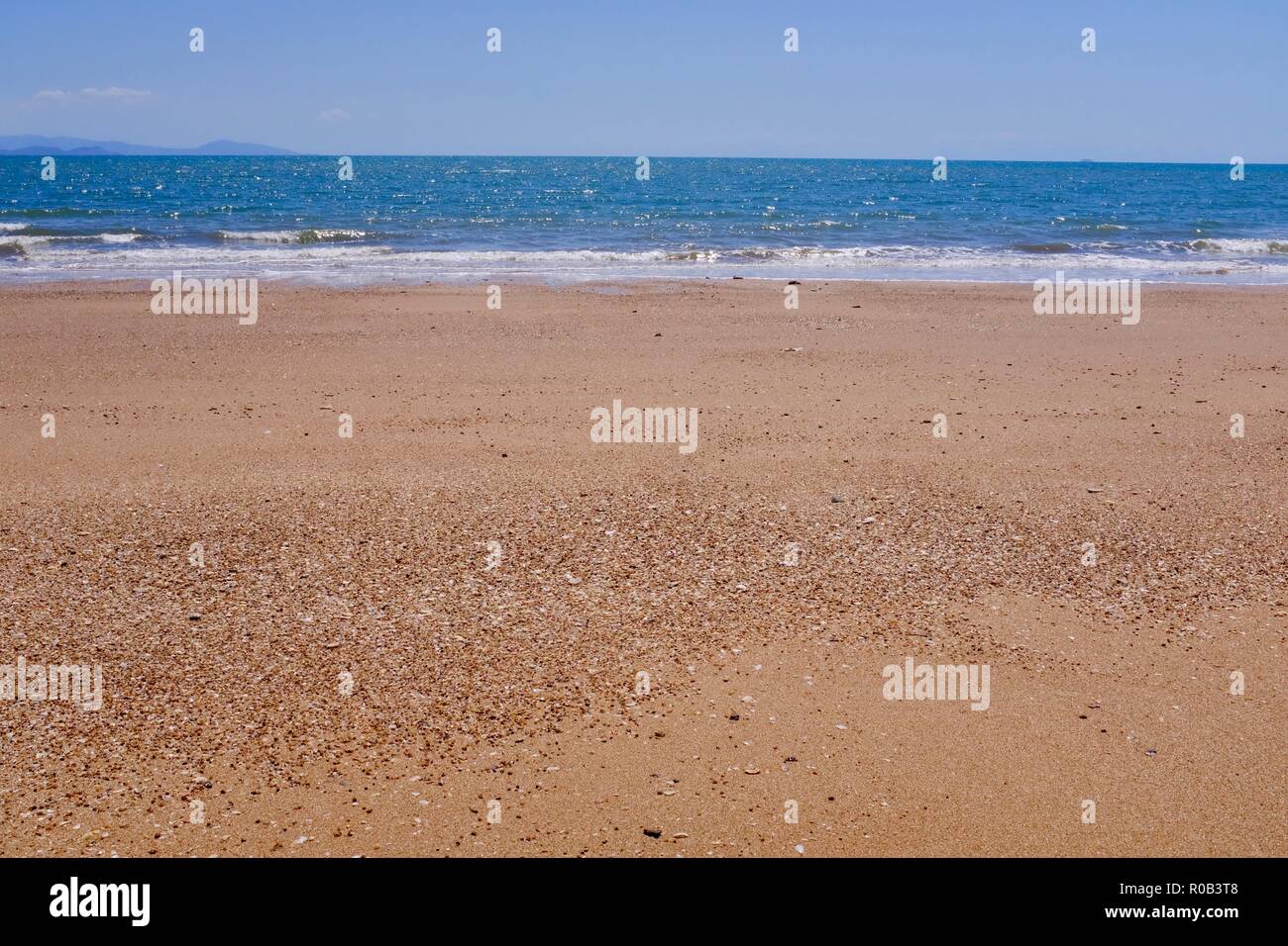 A wide open beach with a feeling of freedom, Balgal beach, QLD ...