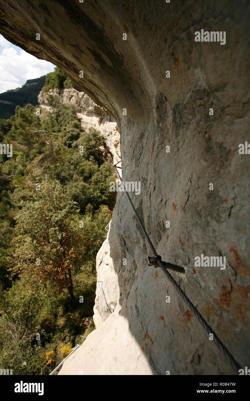 Ferrata. Centelles. Catalunya. Spain Stock Photo - Alamy