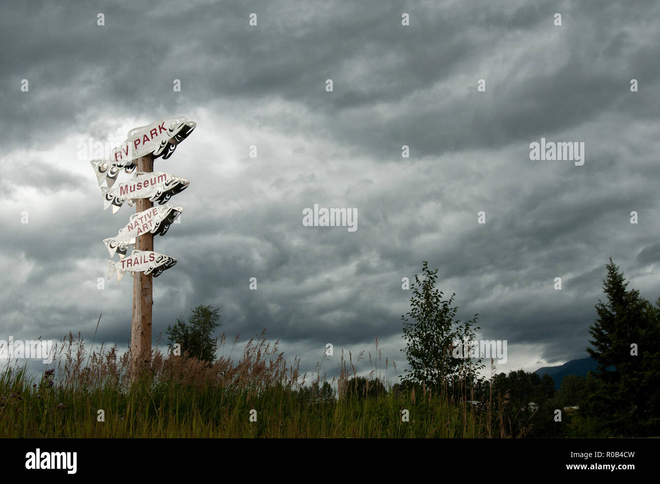 Native street signs hi-res stock photography and images - Alamy