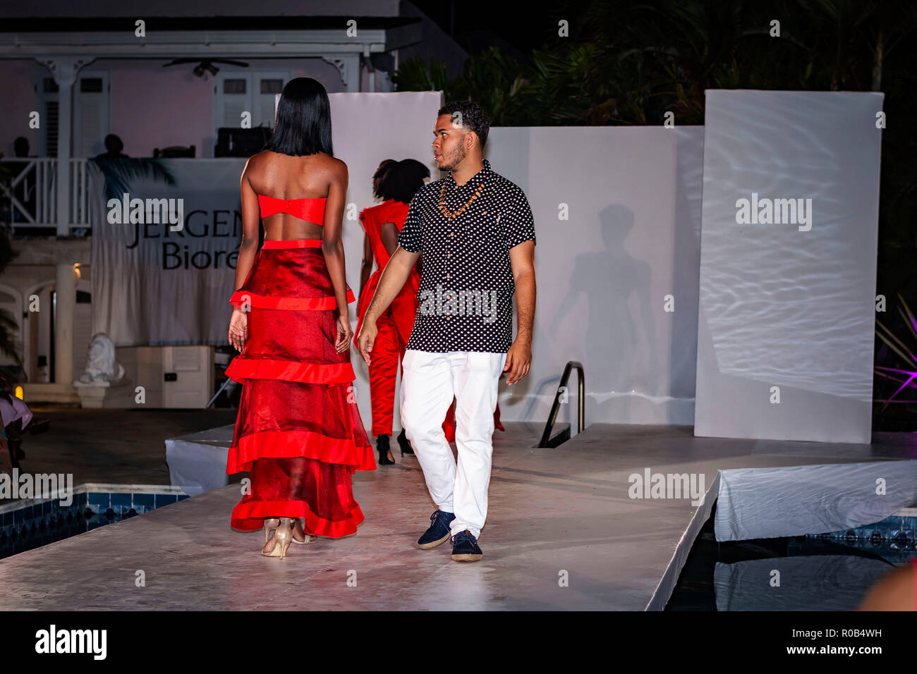 Models and Designers from across the Caribbean along with Stacy ...