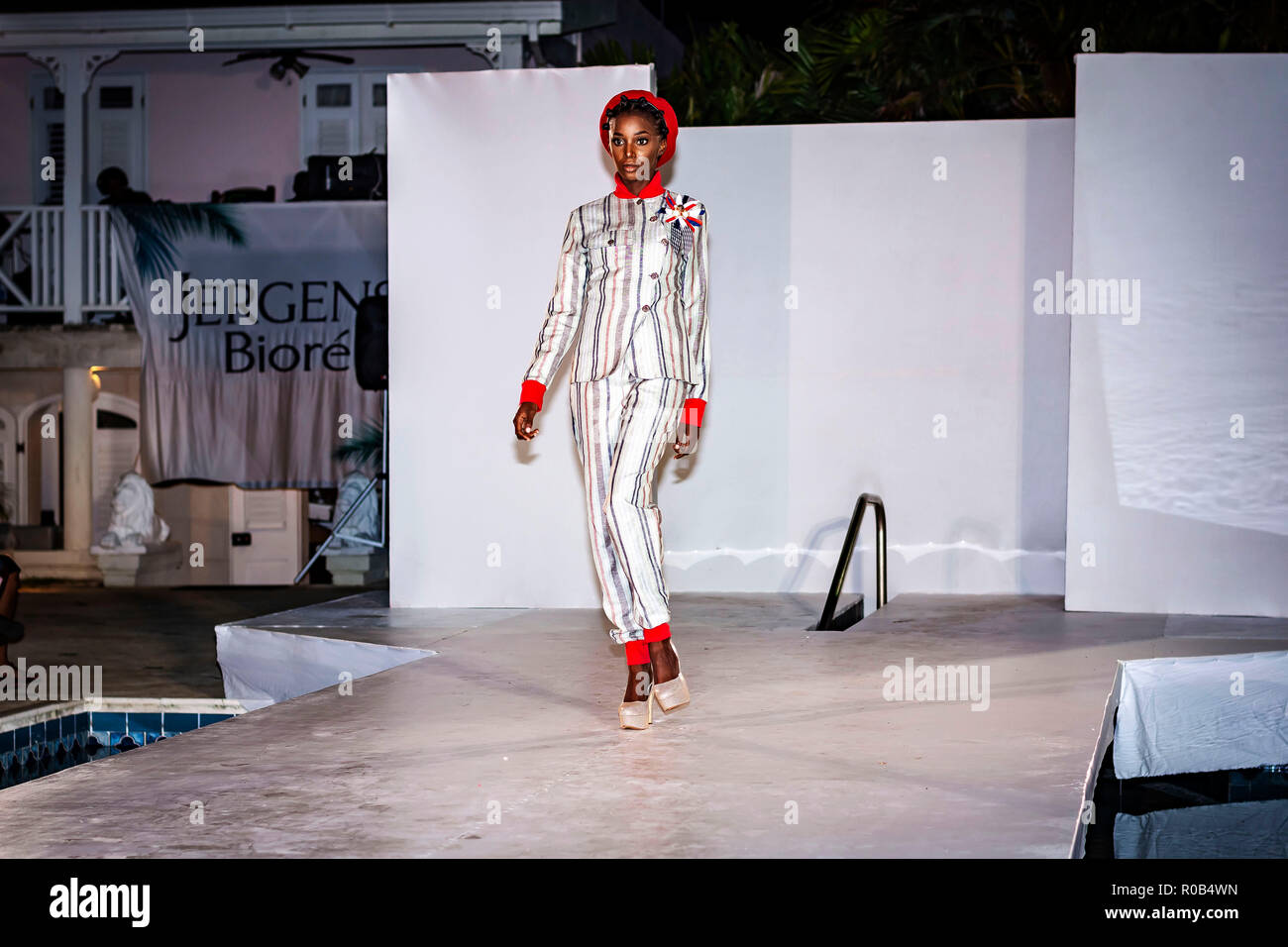 Models and Designers from across the Caribbean along with Stacy ...