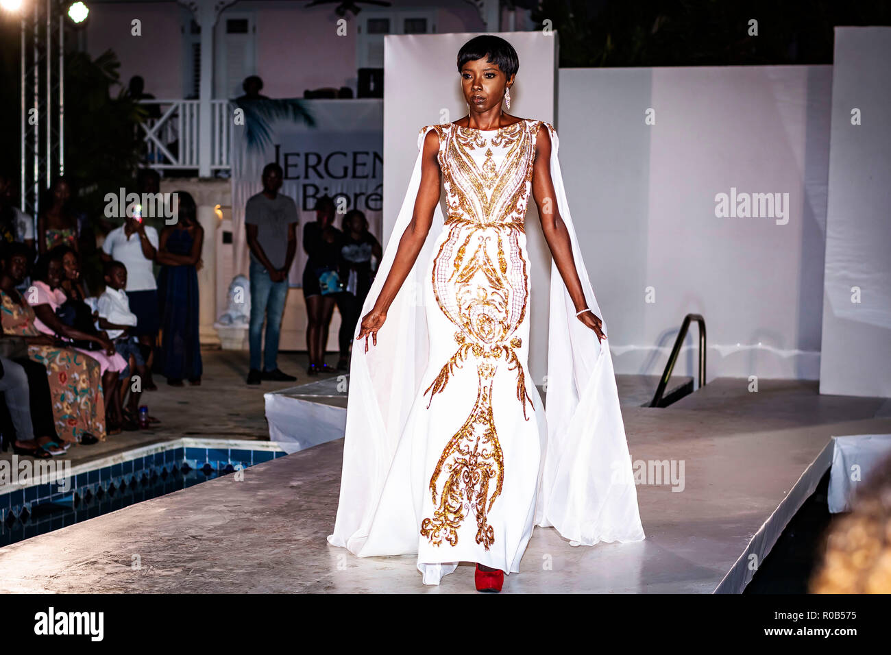 Models and Designers from across the Caribbean along with Stacy ...