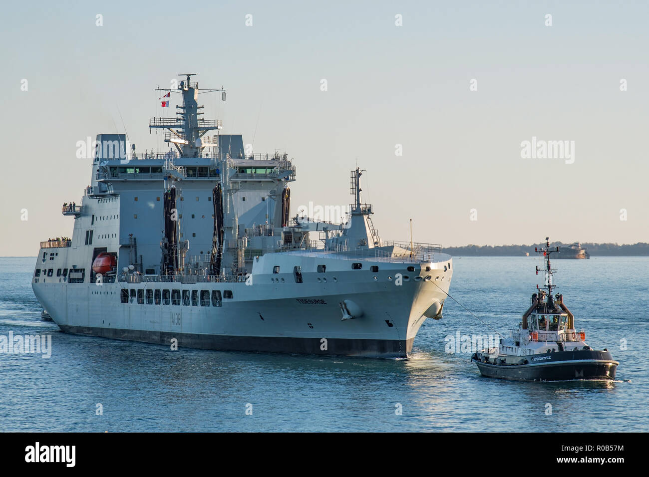 RFA Tidesurge, a new British Royal Fleet Auxiliary naval replenishment ...