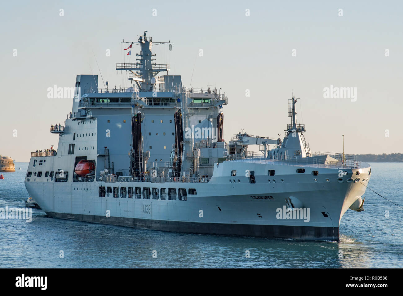 RFA Tidesurge, a new British Royal Fleet Auxiliary naval replenishment ...