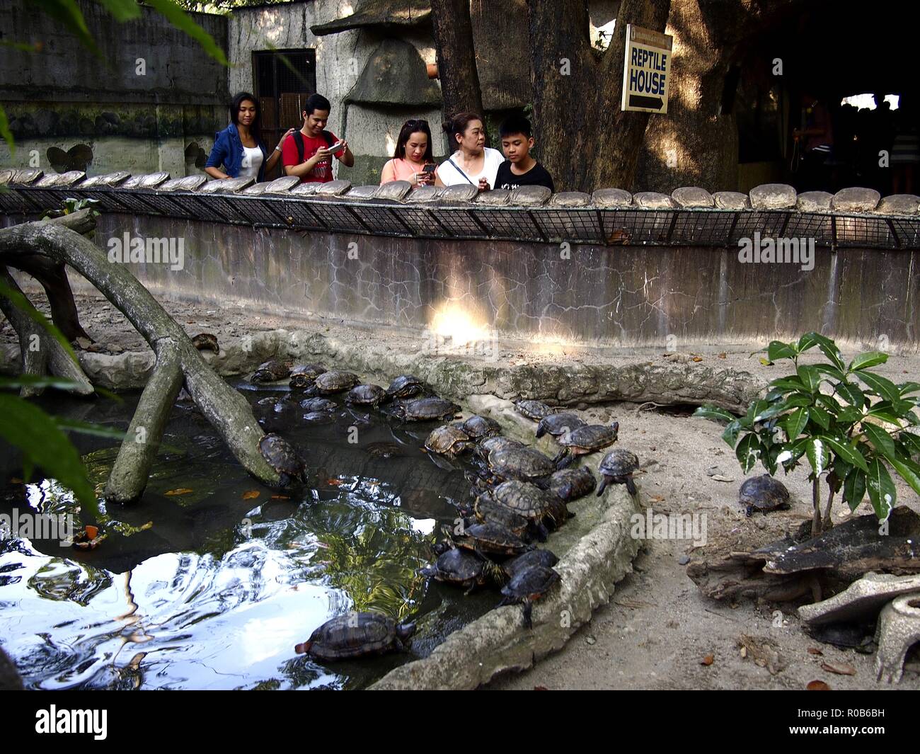 MANILA CITY, PHILIPPINES - NOVEMBER 1, 2018: Park visitors enjoy the ...