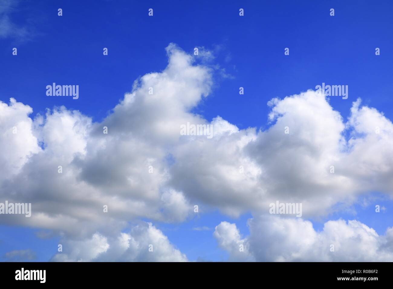 blue sky with cloud and raincloud, the art of nature beautiful and copy ...