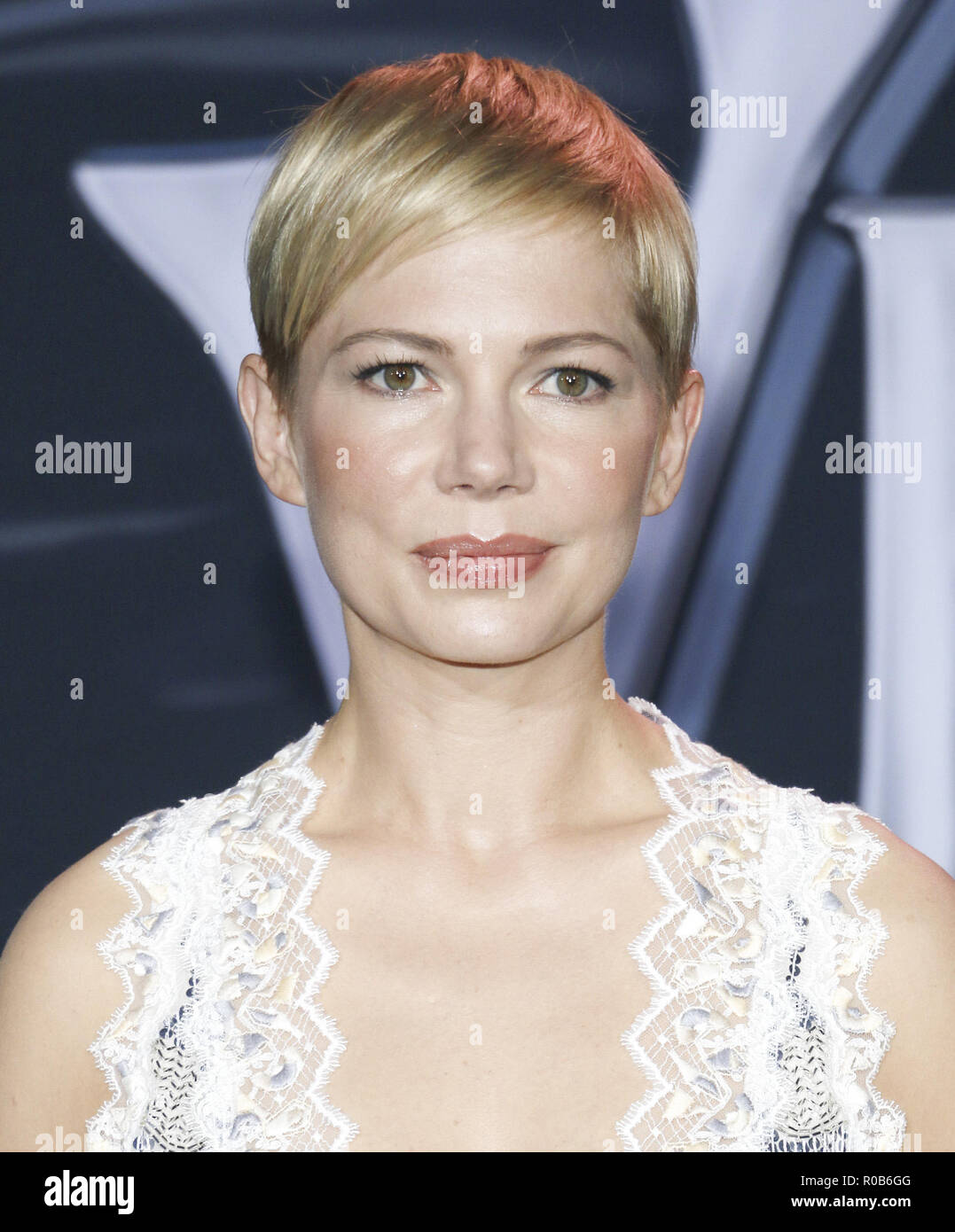 Film Premiere of Venom Featuring: Michelle Williams Where: Los Angeles ...