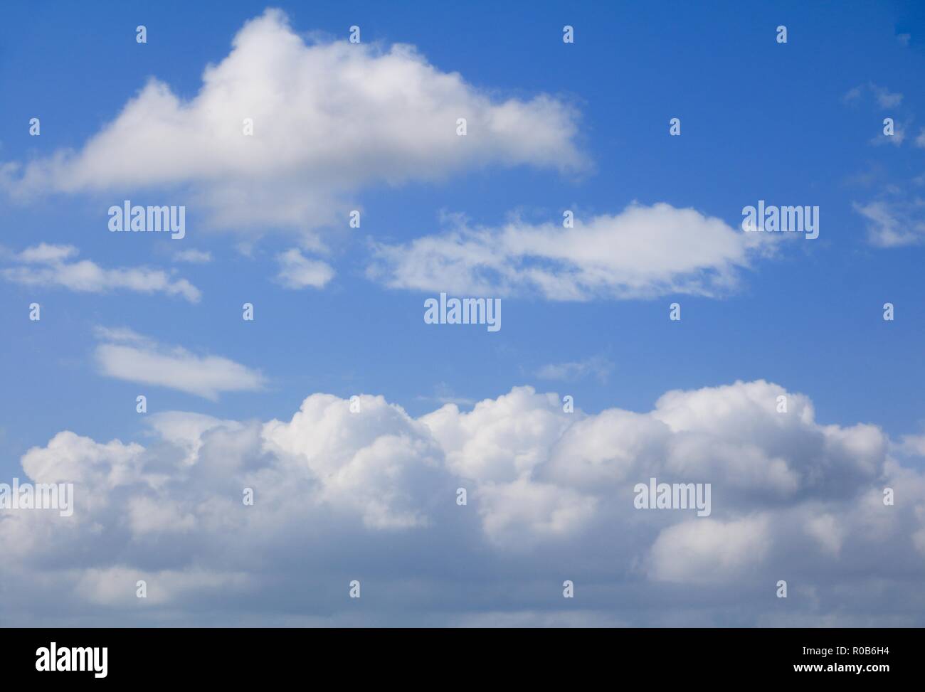 blue sky with a raincloud bright beautiful art of nature and copy space ...