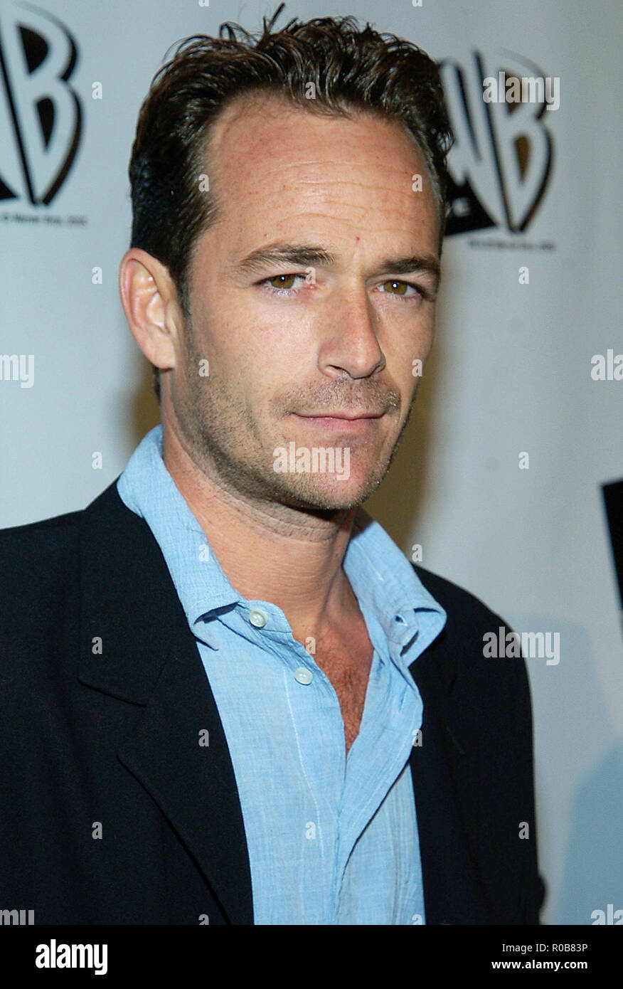 Luke Perry arriving at the WB - tca Winter Party on the Warner Lot, in ...