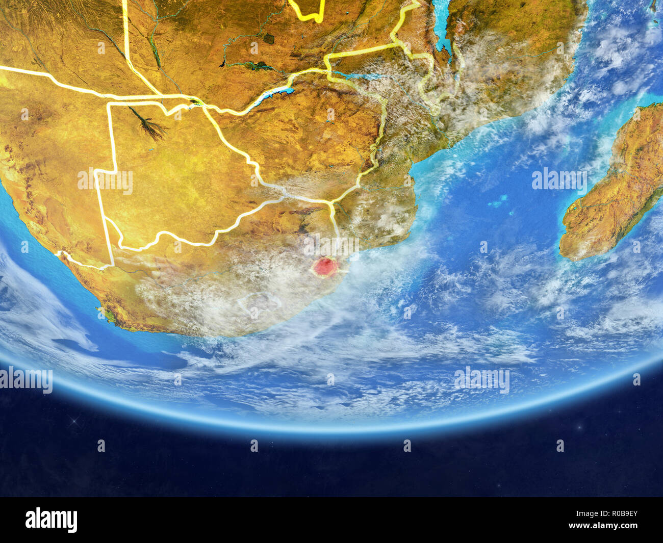 3d eswatini map hi-res stock photography and images - Alamy