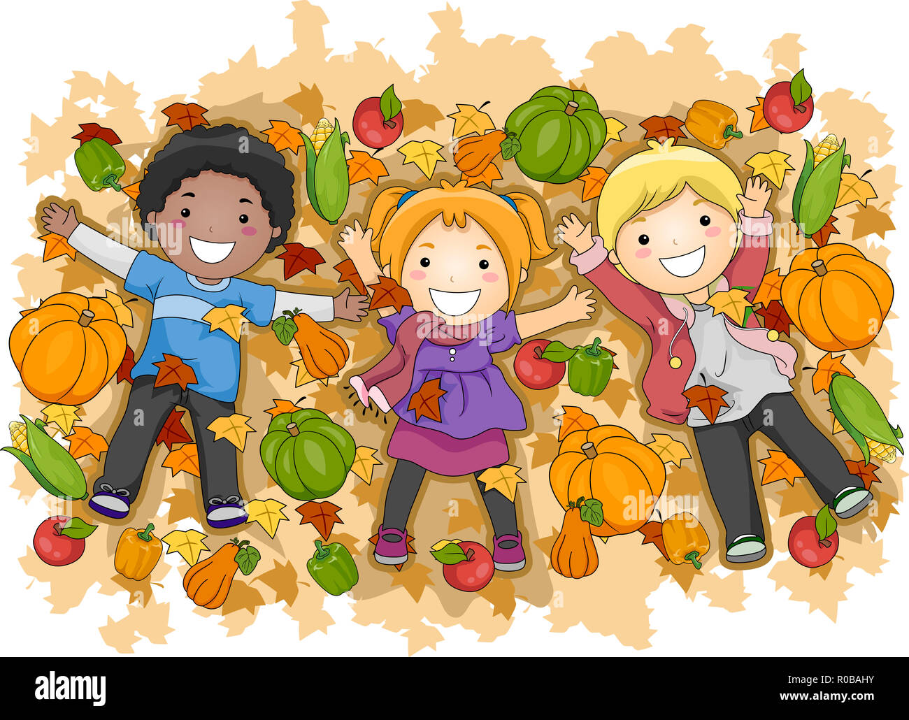 Autumn Kids Clip Art
