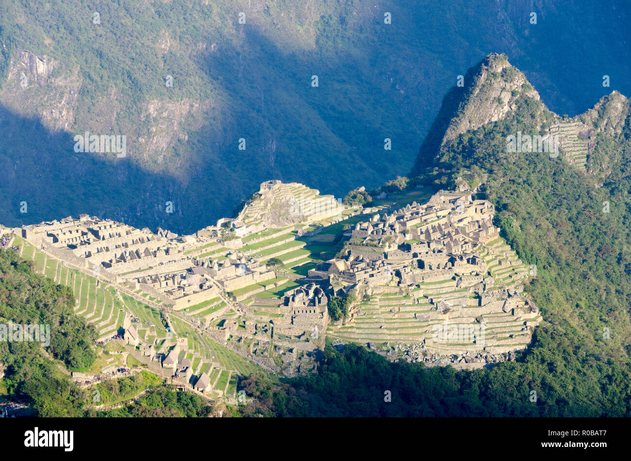Machu Pichu, from the Sun Gate on the Inca Trail, Peru Stock Photo - Alamy