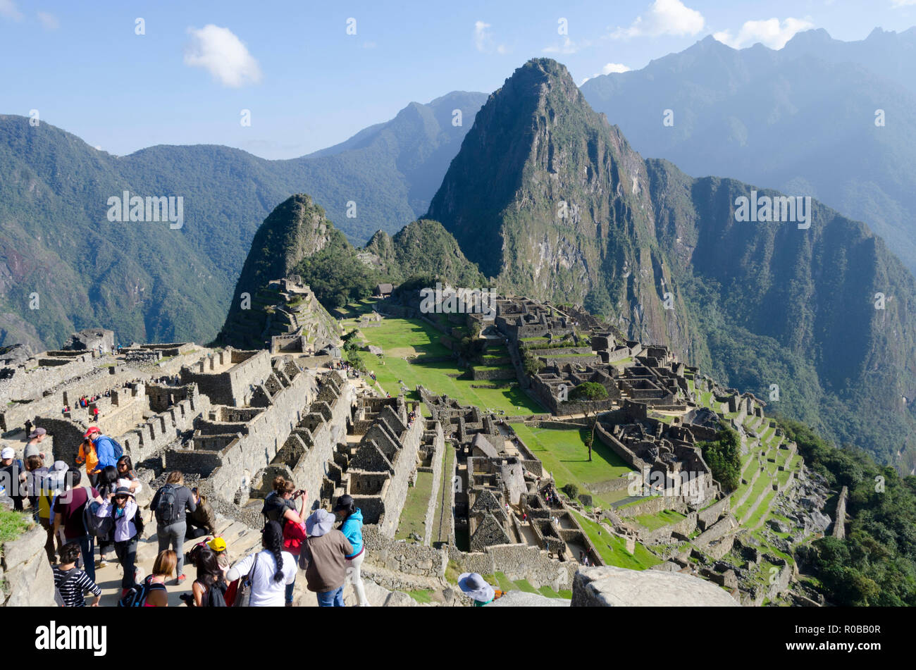 Machu picchu tourists hi-res stock photography and images - Alamy