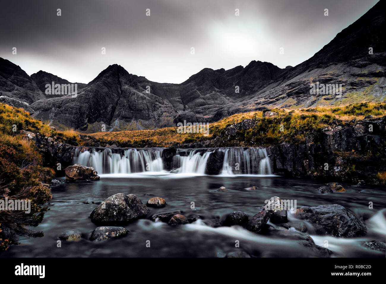 Fairy Pools, a magical place full of rough waterfalls on Isle Of Skye ...