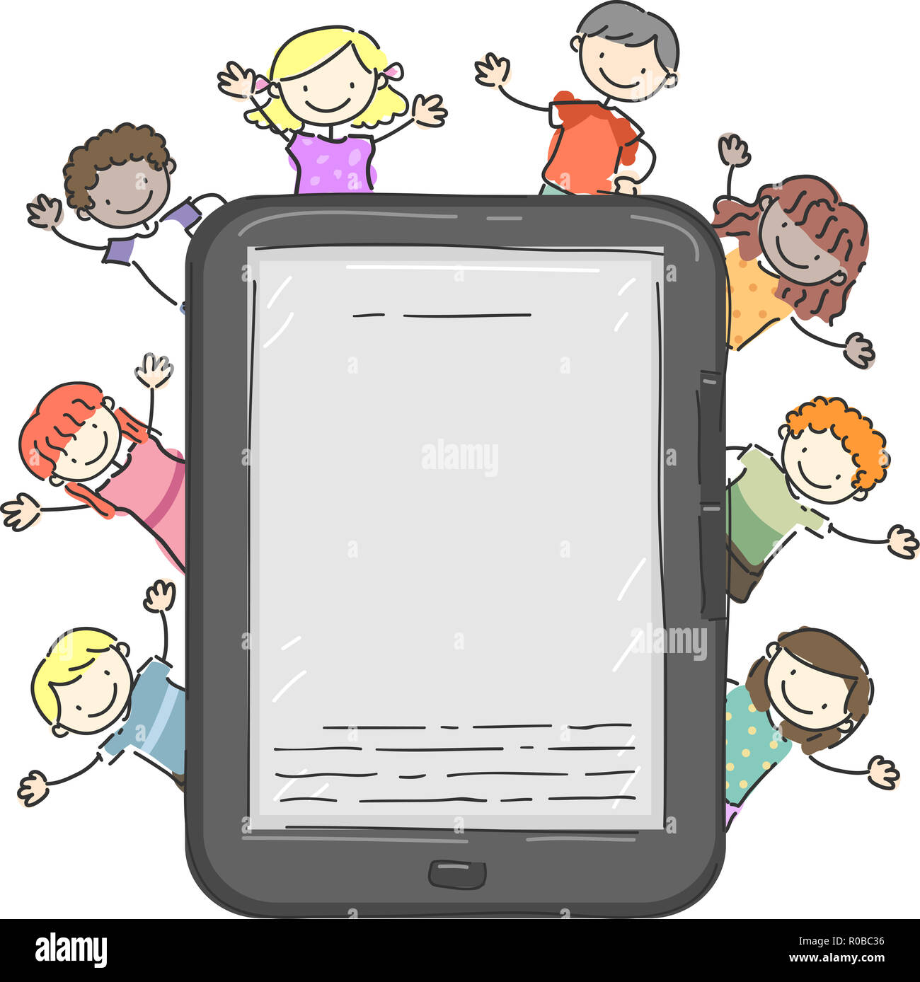 Electronic Tablet Clipart